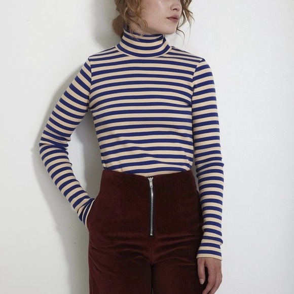 Mr. Larkin | Tops | Mr Larkin Pippa Top In Cobalt Stripe | Poshmark